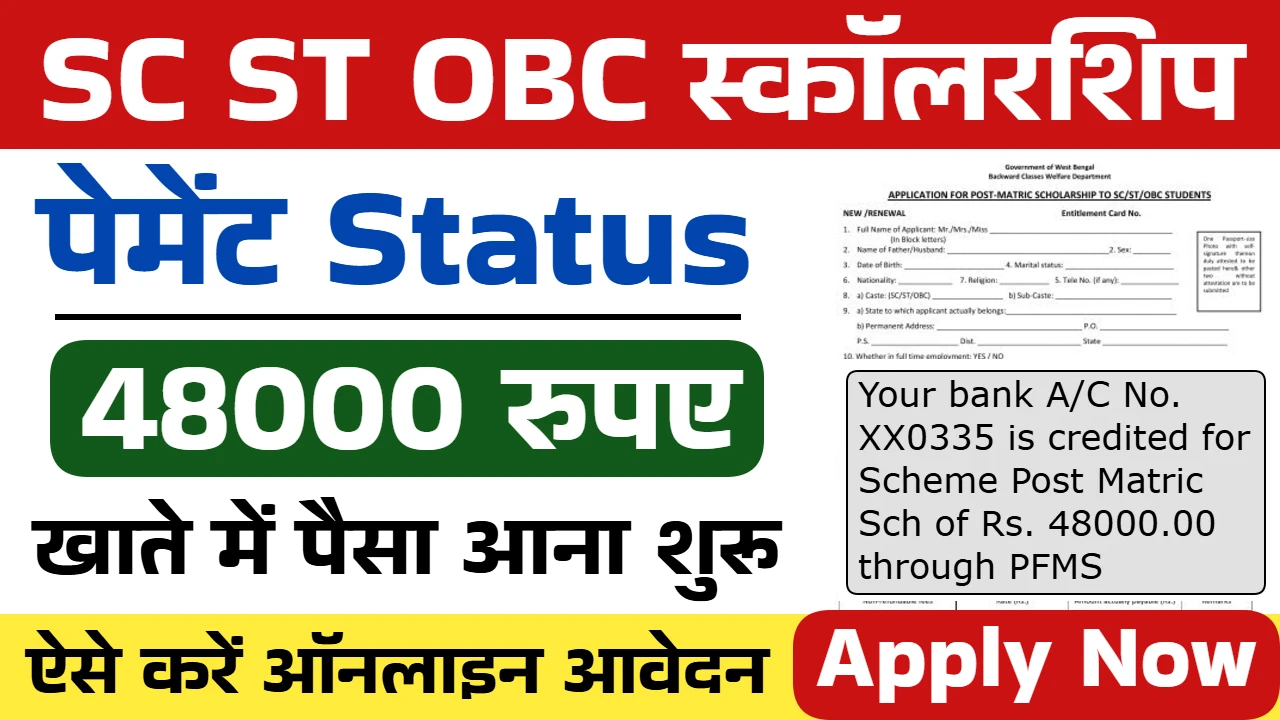 SC ST OBC Scholarship Apply Online: एससी एसटी ओबीसी स्कॉलरशिप के लिए ...